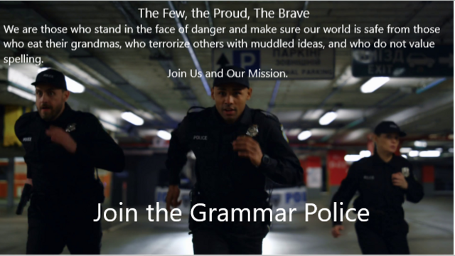The Grammar Police - NSA Wiki
